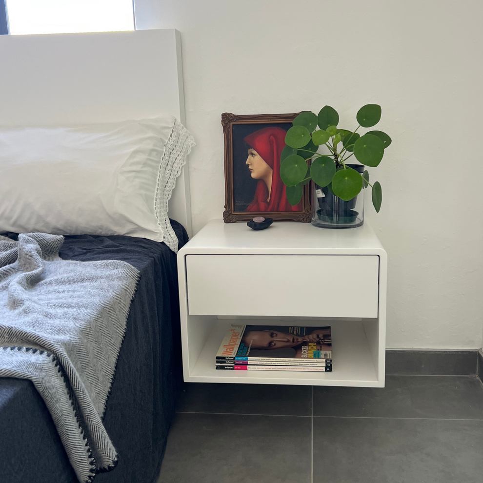 Floating Bedside Box with drawer – Ode Zen