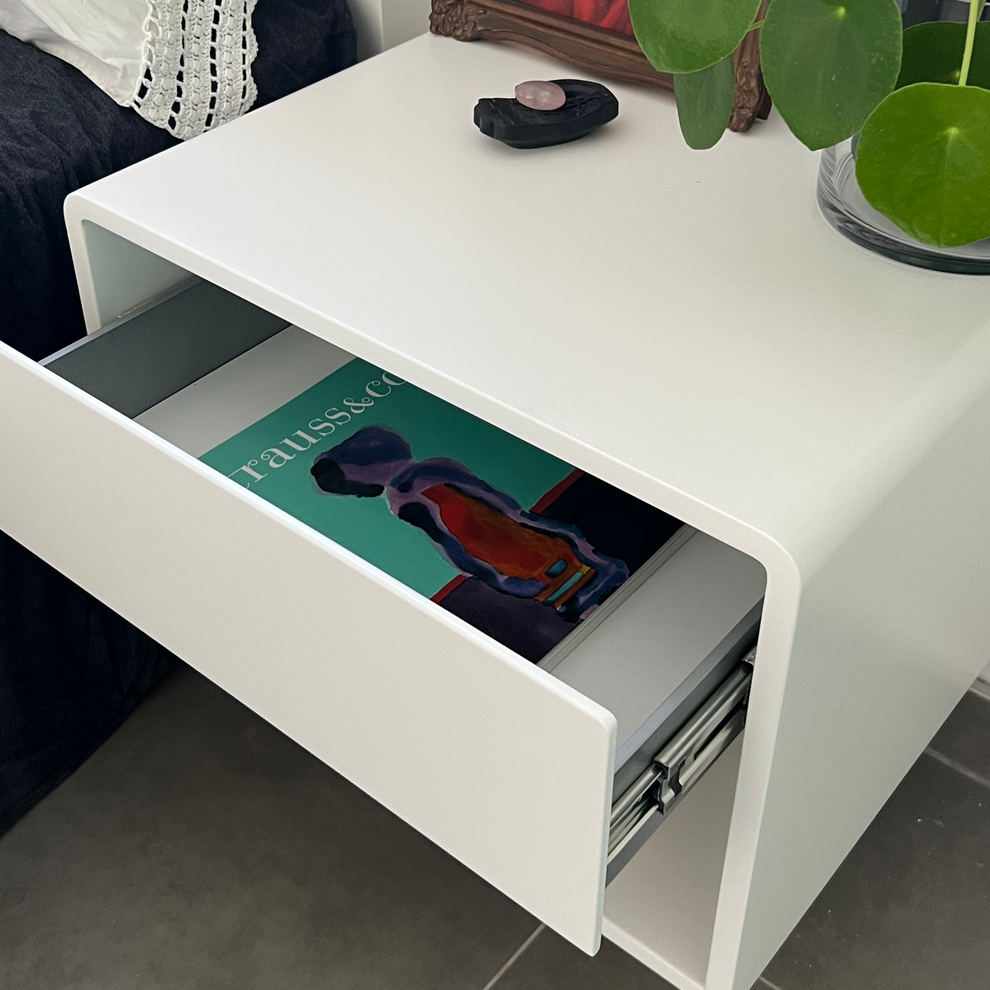 Floating Bedside Box with drawer – Ode Zen