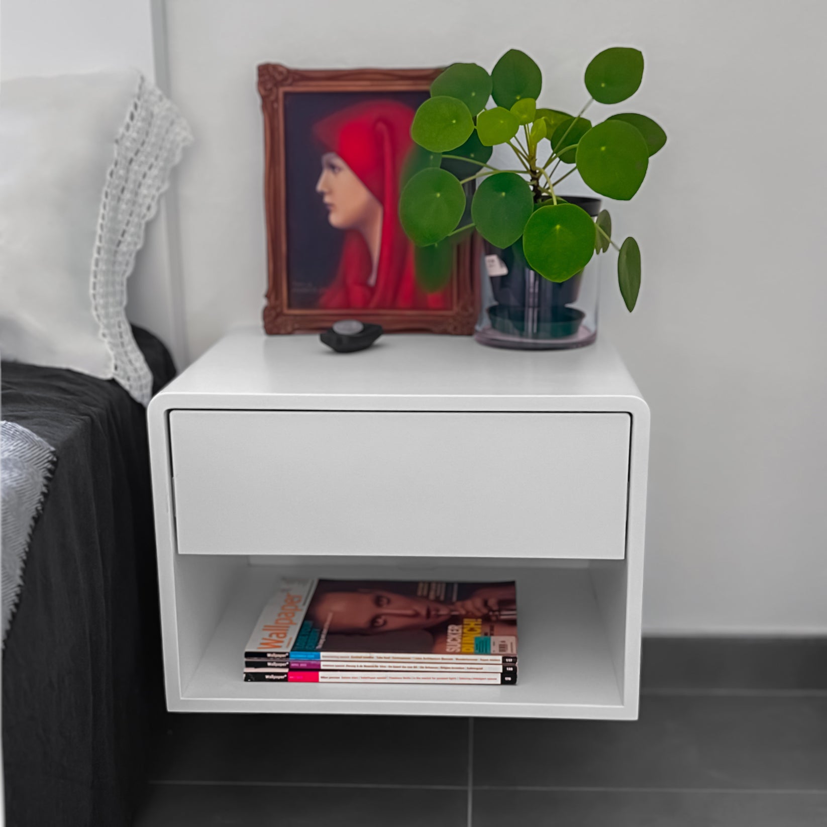Floating Bedside Box with drawer – ODEZEN