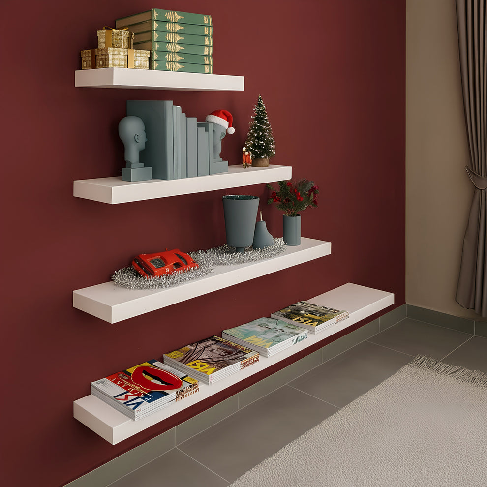 Floating shelf 180cm wide x 20cm deep x 5cm high | Christmas Sale – ODEZEN