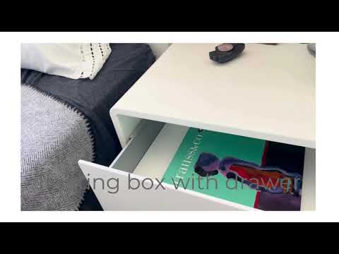 Floating Bedside Box with drawer – Ode Zen